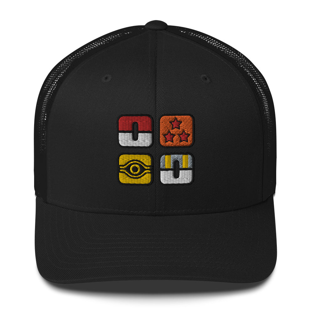 Embroidered Icon Trucker Cap – Coop's Collection